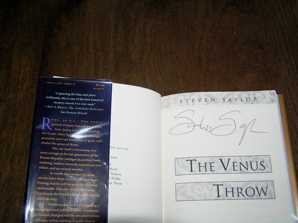 STEVEN SAYLOR The Venus Throw 1st SIGNED | Country Squire Books