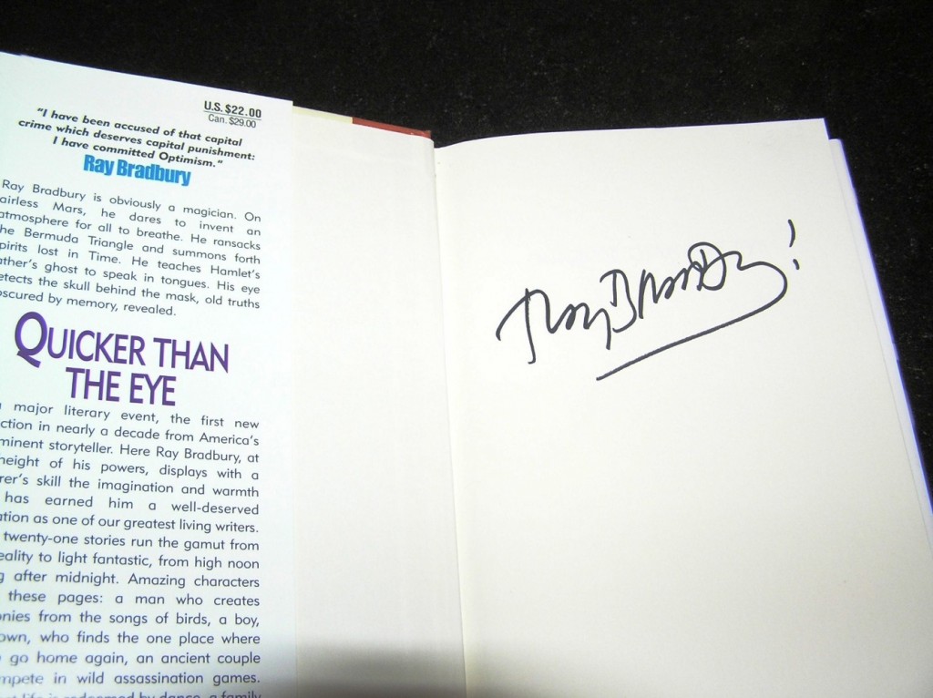 RAY BRADBURY Quicker Than the Eye 1st SIGNED | Country Squire Books
